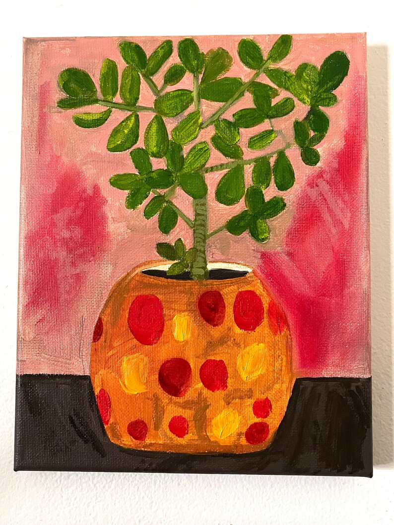 Jade Plant. Original Oil Painting by Vivienne Strauss. - Etsy