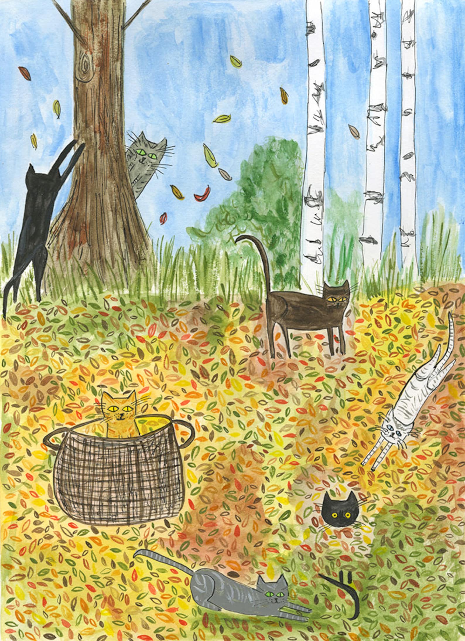 Fall Frolic. Limited Edition Print by Vivienne Strauss - Etsy