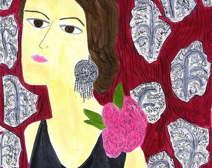 Mrs. Emily Slack Slade, 1928. Original Watercolor Painting. - Etsy