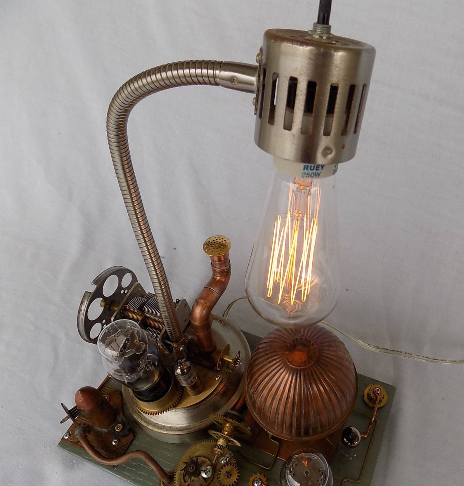 Desk Lamp.steampunk Lamp. Steampunk Sculpture.art Lamp. - Etsy