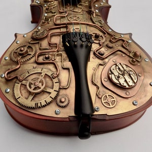 Steampunk Violin.violin Sculpture .violin.steampunk Sculpture. - Etsy