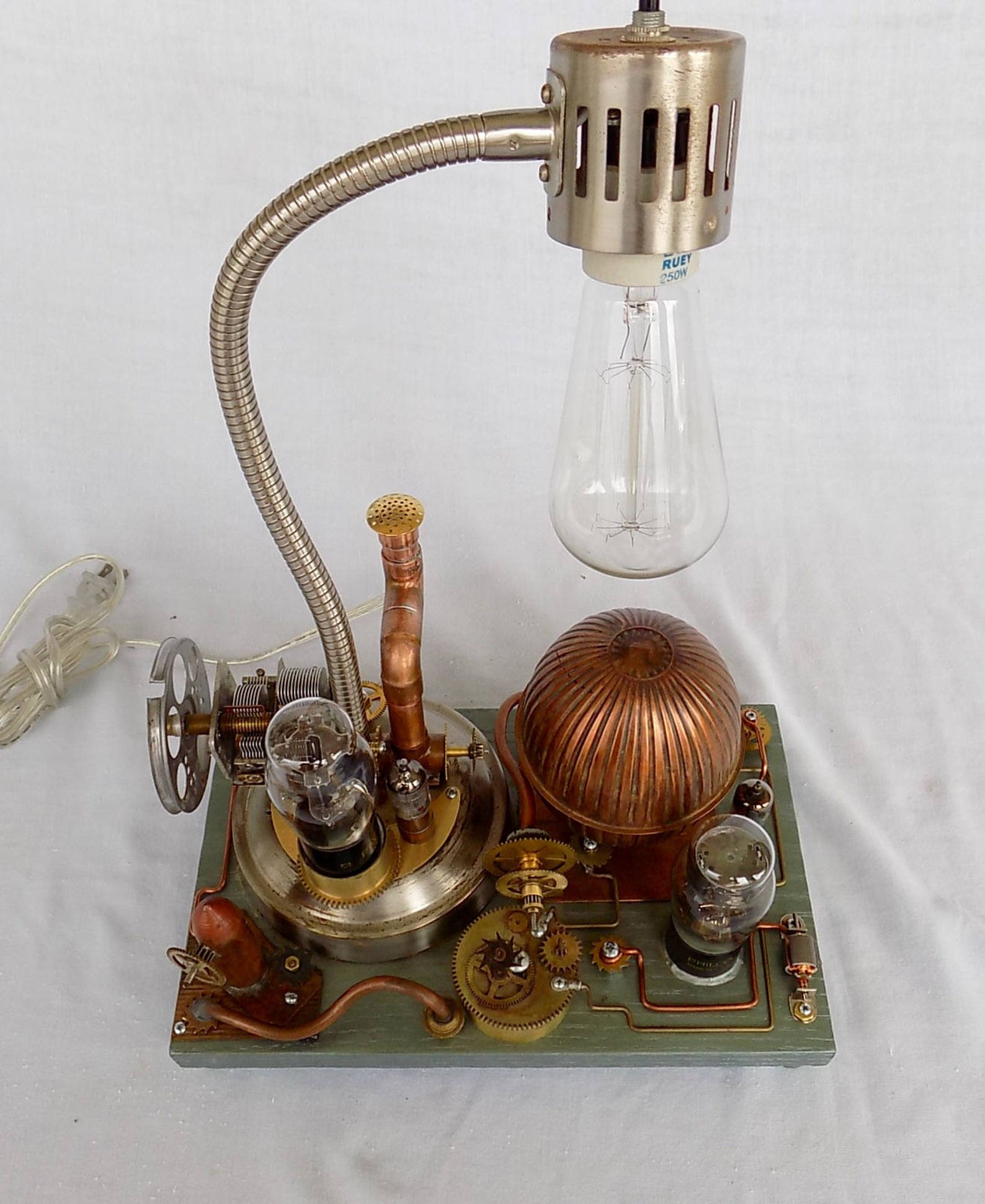 Desk Lamp.steampunk Lamp. Steampunk Sculpture.art Lamp. - Etsy