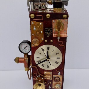 Desk Clock. Steampunk Clock. Steampunk Sculpture, Steampunk Desk Clock ...