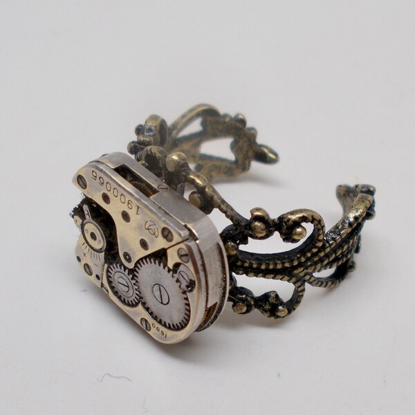Watch Movement Ring - Etsy