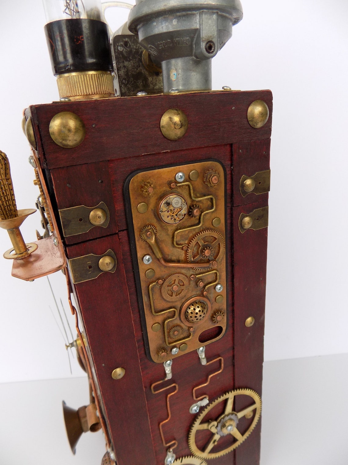 Desk Clock. Steampunk Clock. Steampunk Sculpture Steampunk - Etsy