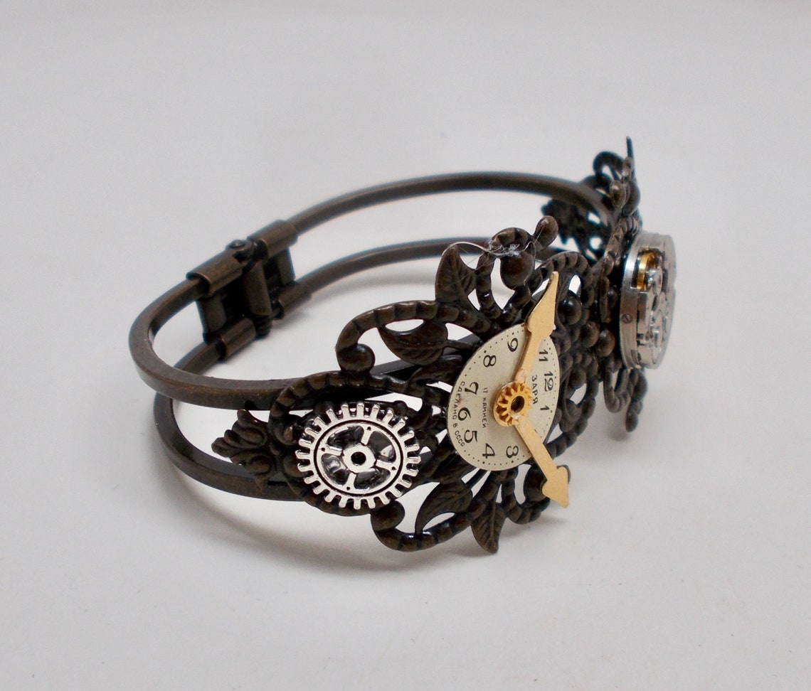 Steampunk Cuff . Steampunk Bracelet. Steampunk Jewelry. - Etsy