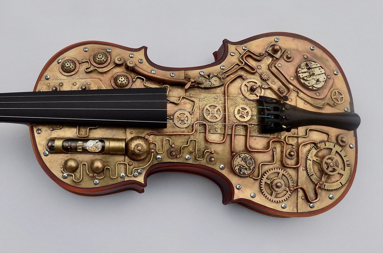 Steampunk Violin.violin Sculpture .violin.steampunk Sculpture. - Etsy
