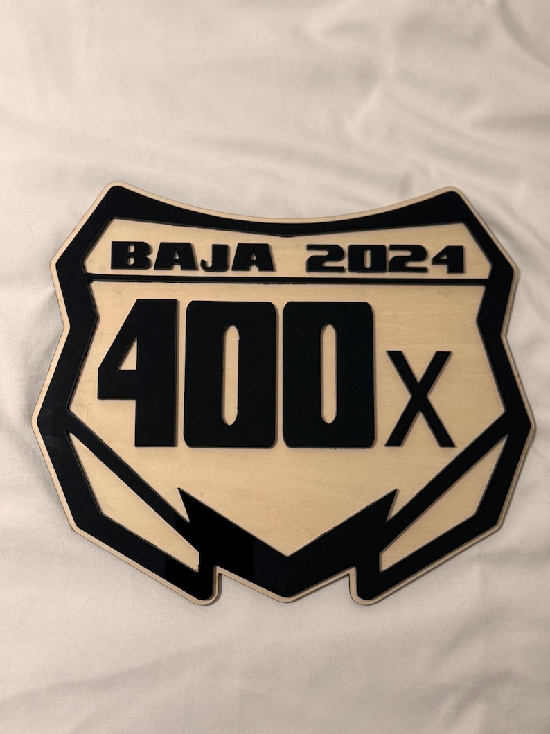 Wood and Acrylic Sign Motocross Sign Dirtbike Number and Name Sign Wall ...