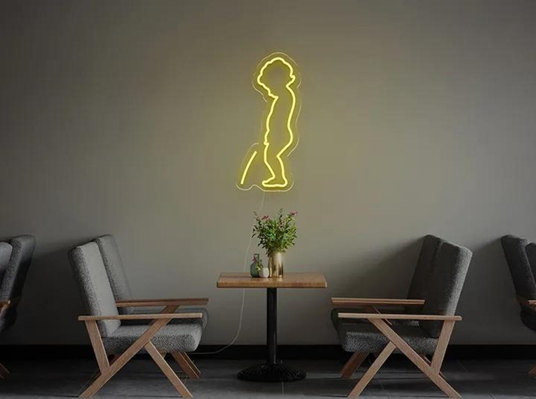 Peeing Boy LED Neon Sign – Funny Wall Art Light for Bar, Cafe or ...