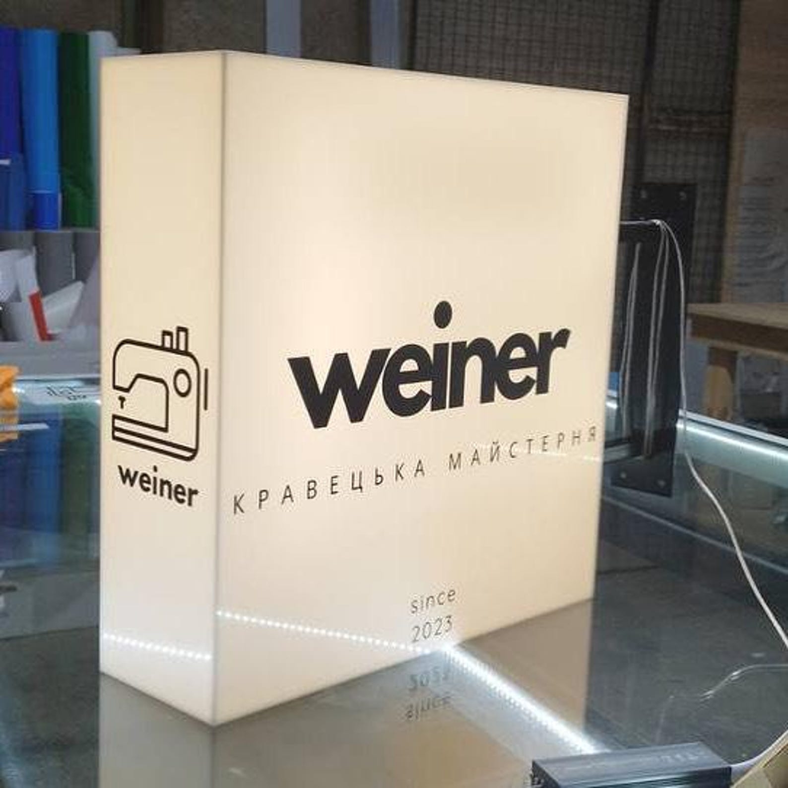 Custom LED Lightbox Sign, Illuminated Business Sign, Personalized Event ...