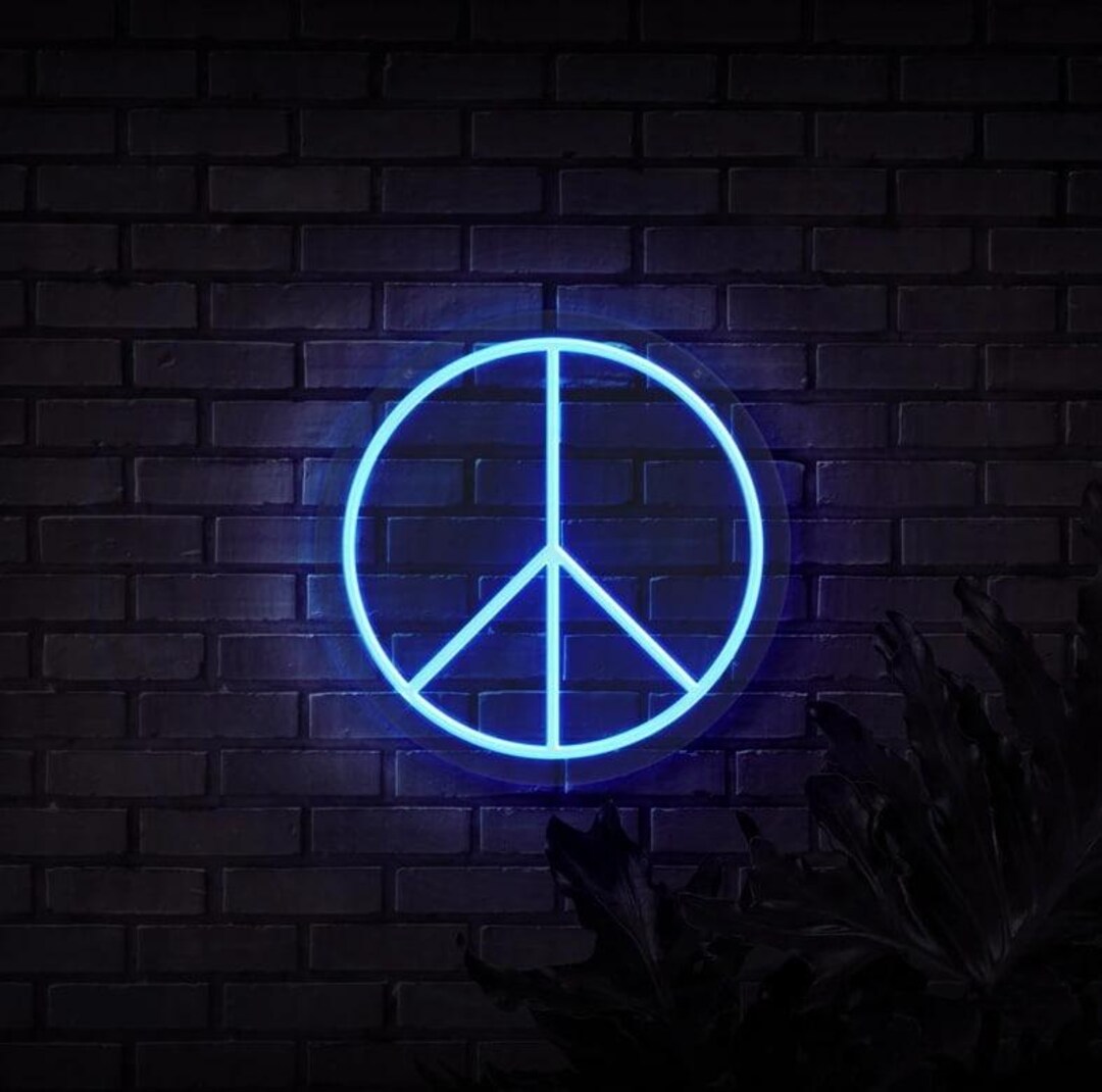 PEACE - LED Neon Sign Light Custom Neon for Bedroom, Office and Home ...