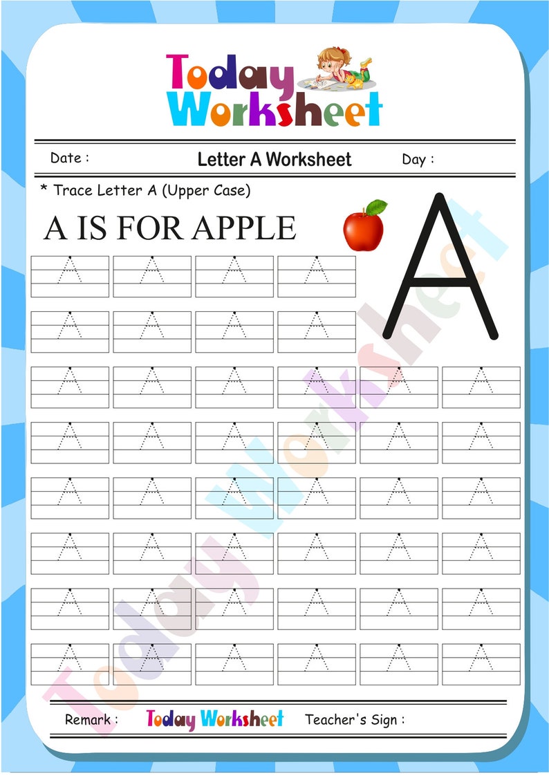Alphabet Tracing Book for Kids Printable | Uppercase Lowercase Letter ...