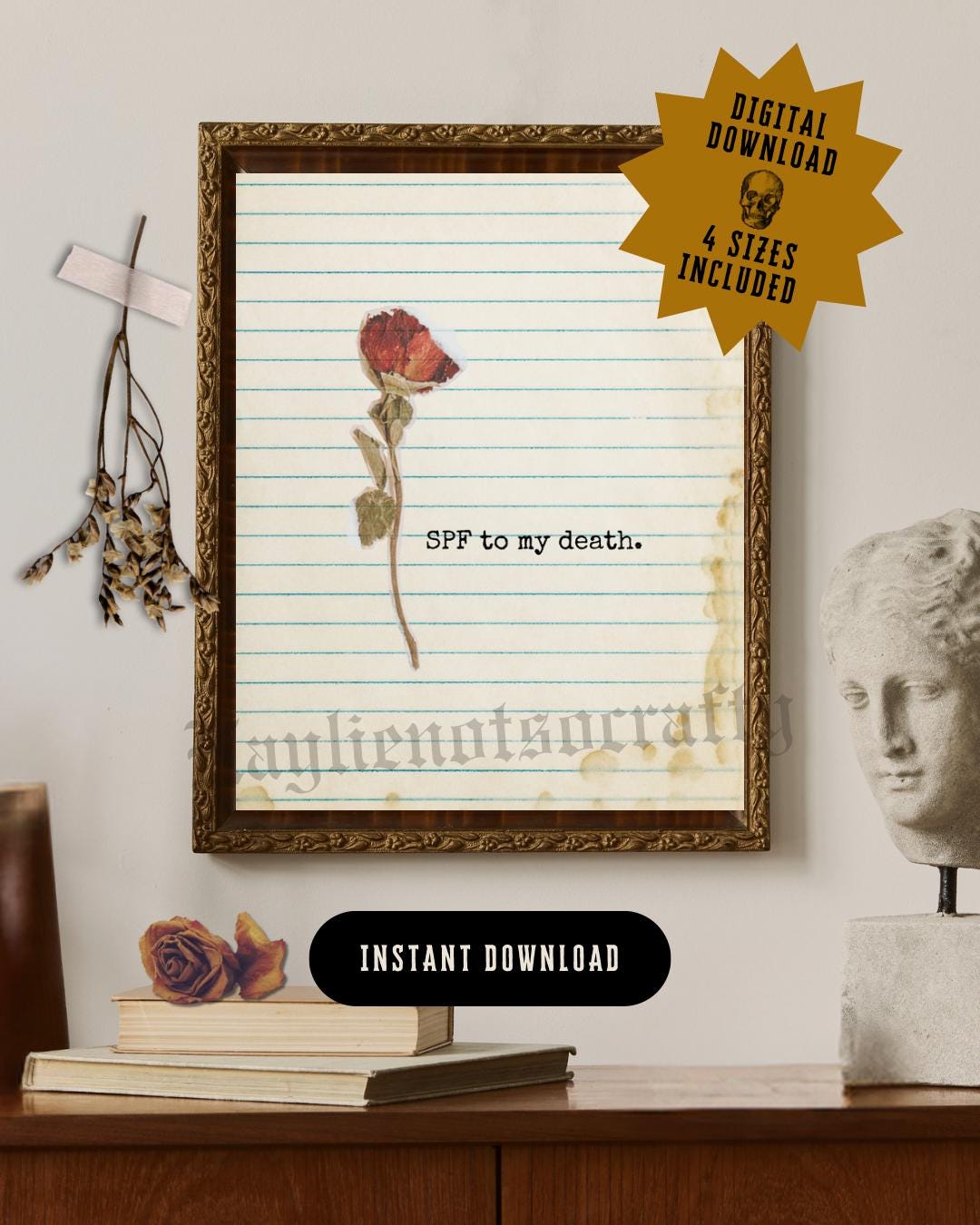 Esthetician Salon Art Print | SPF Rose Decor (digital Download) - Etsy
