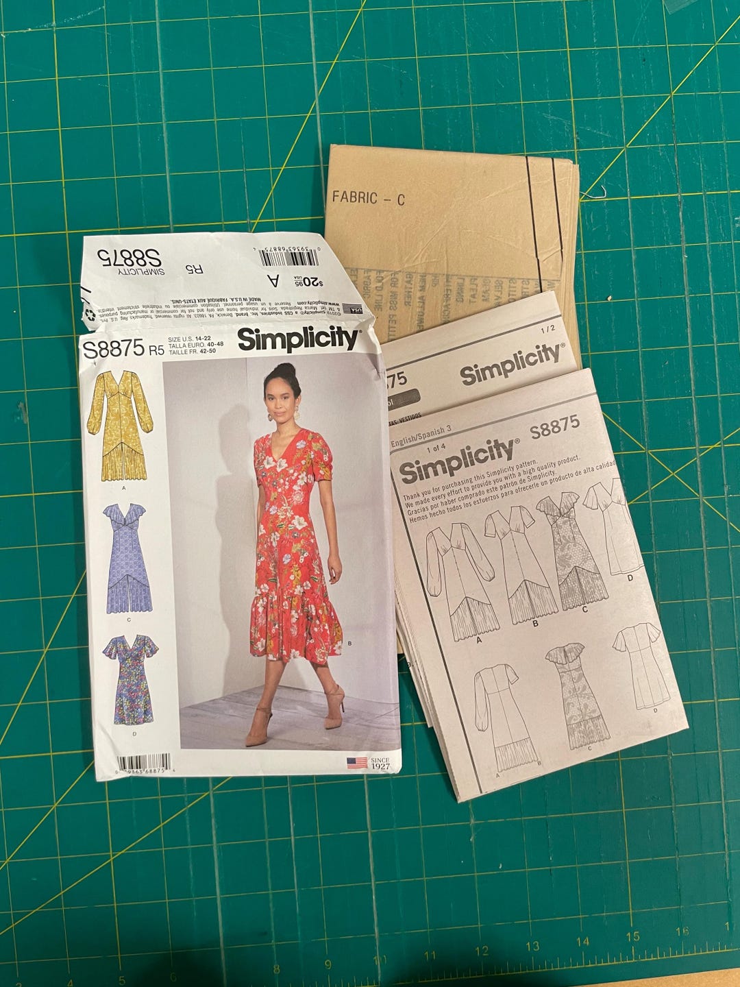 Simplicity 8875 Dress Pattern - Etsy