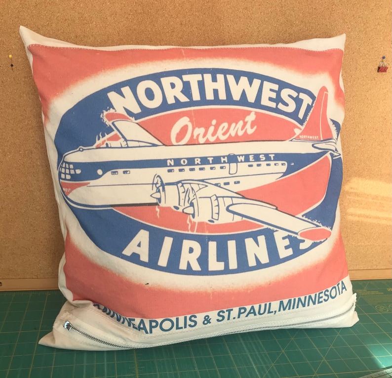 Northwest Orient Airlines Logo Pillow - Etsy