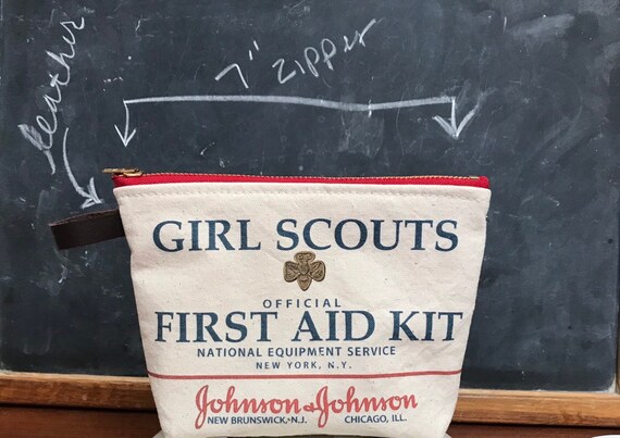 Girl Scout First Aid Kit zipper pouch | Etsy