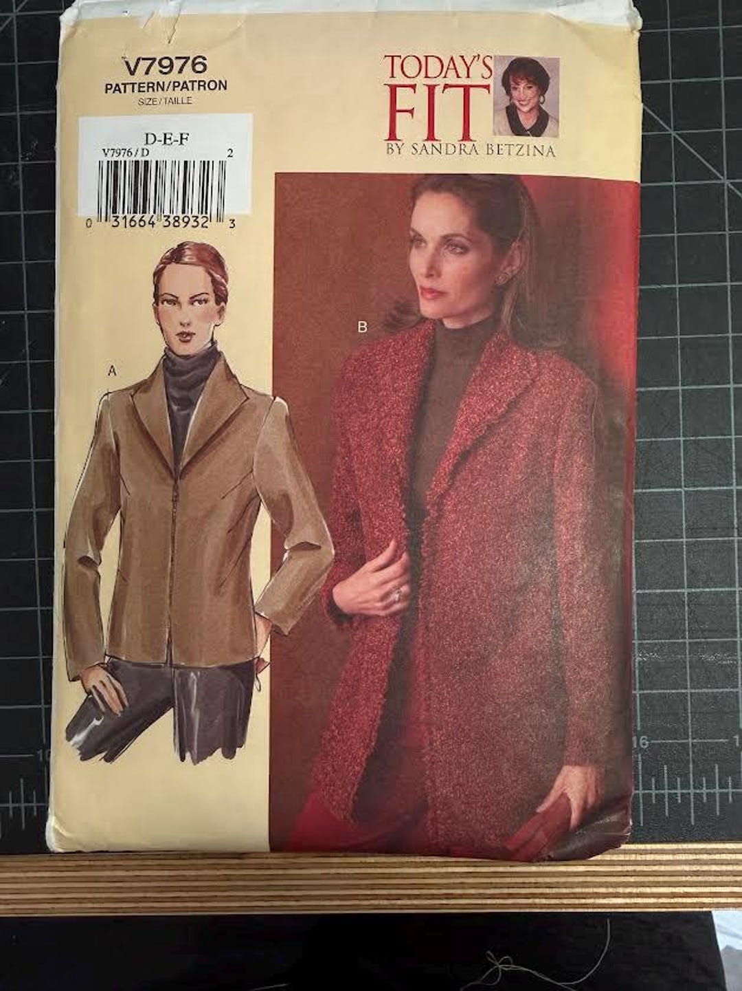 Vogue Sewing Pattern 7976 Coat Jacket - Etsy