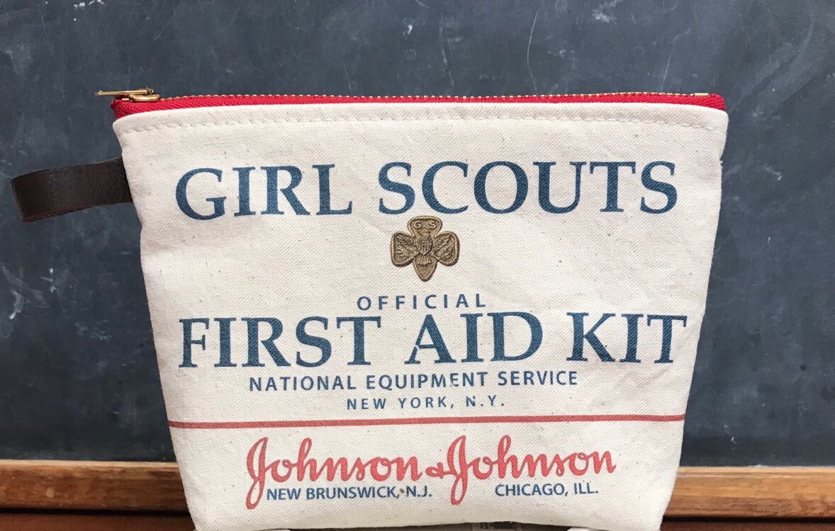Girl Scout First Aid Kit zipper pouch | Etsy