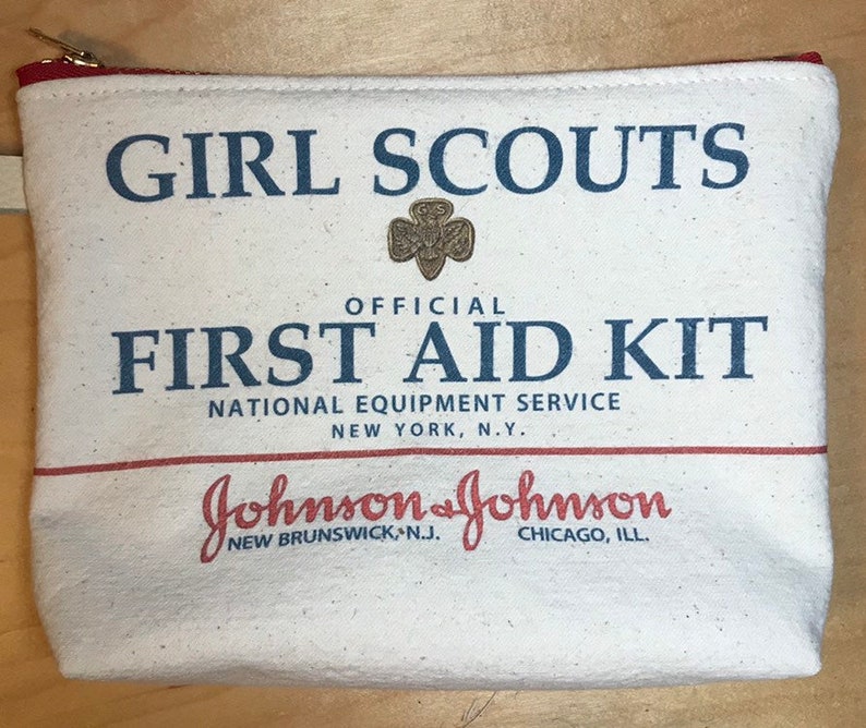 Girl Scout First Aid Kit zipper pouch | Etsy