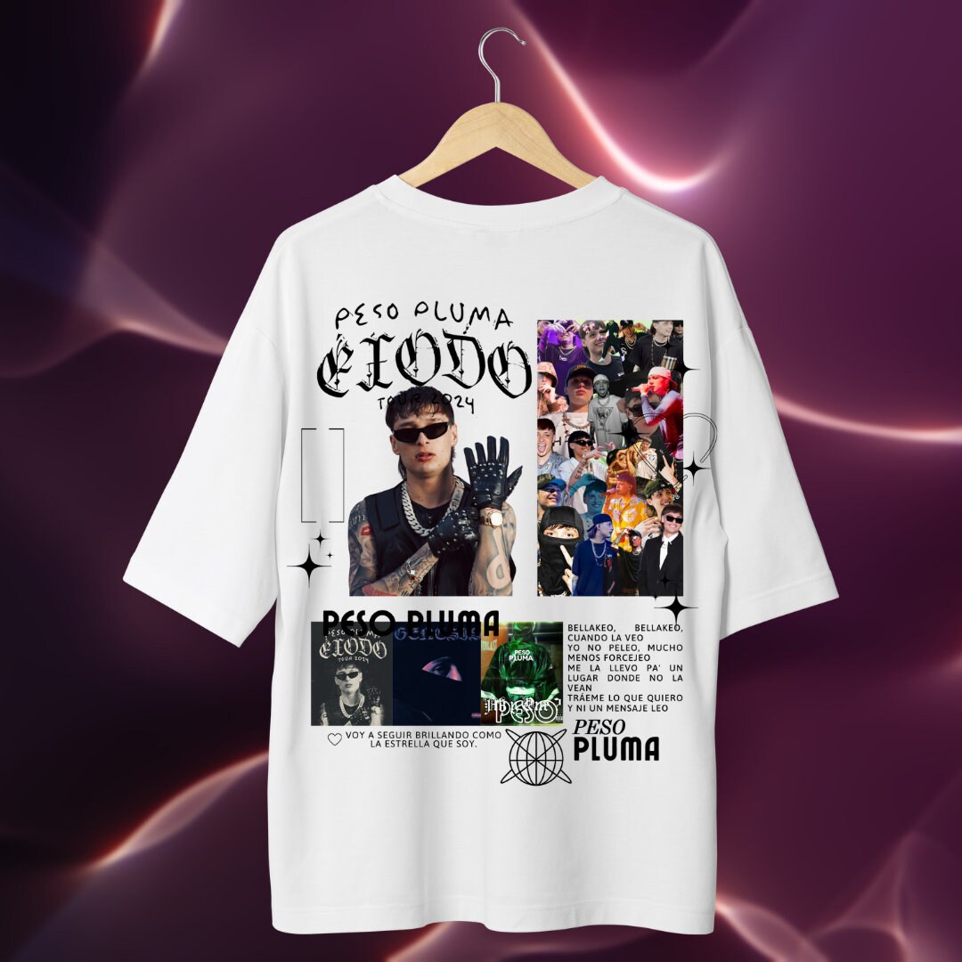 Peso Pluma Exodo Tour 2024 Shirt PNG, Peso Pluma 2024 Concert Fan Png ...