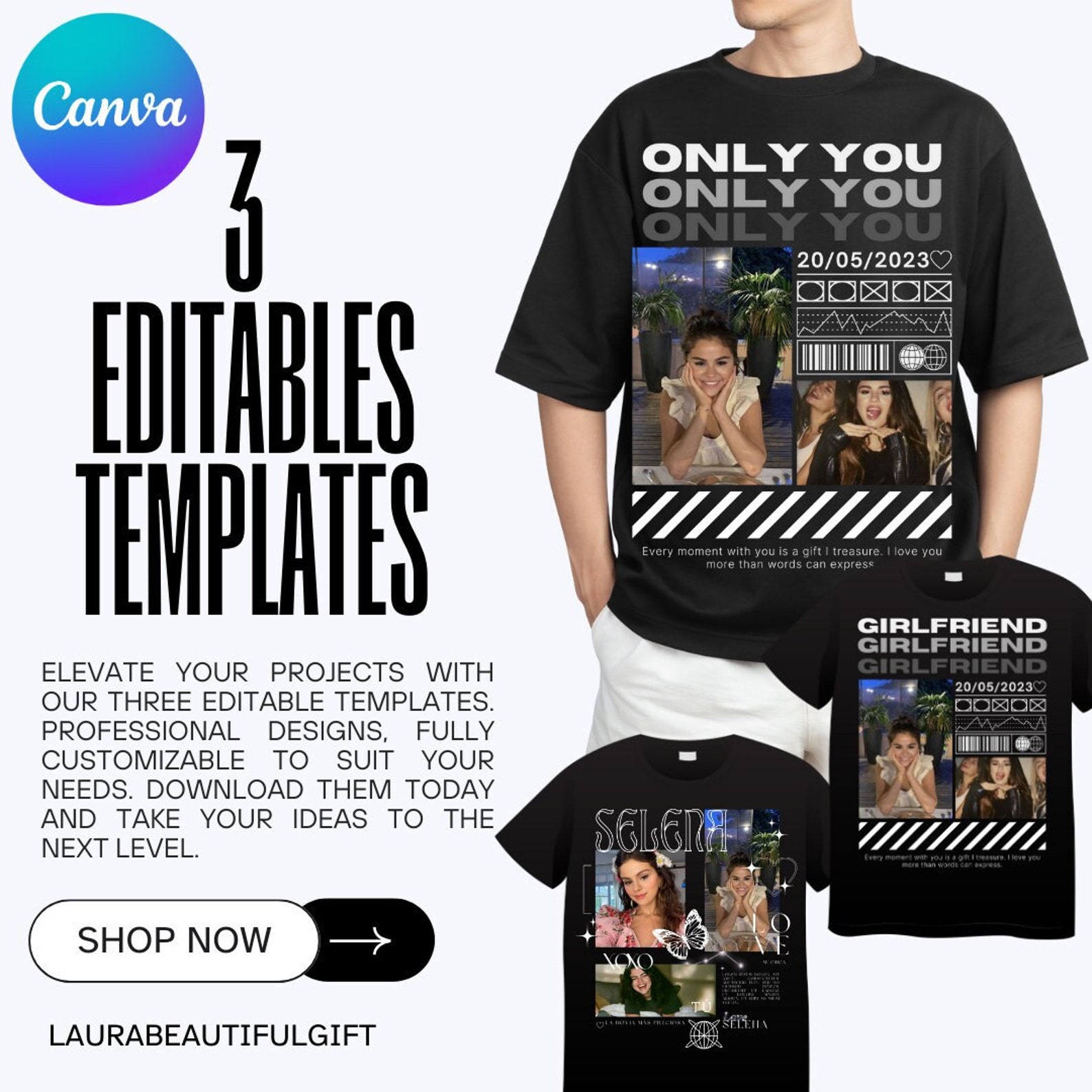 Only You Shirt Design, Girlfriend Shirt Template, Girlfriend T-shirt ...
