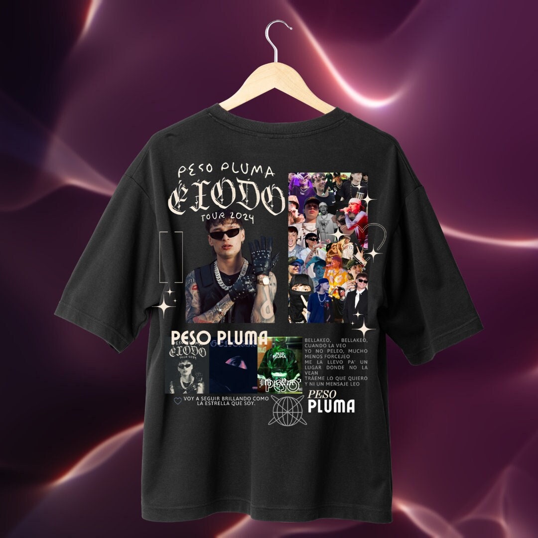 Peso Pluma Exodo Tour 2024 Shirt PNG, Peso Pluma 2024 Concert Fan Png ...