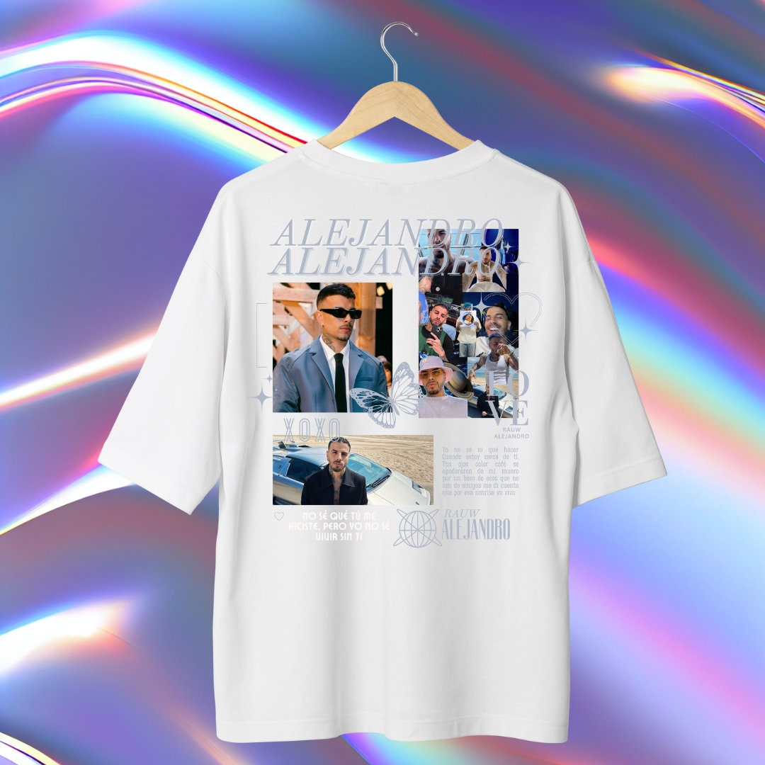 Diseño De Camiseta De Rauw Alejandro, Collage Archivo PNG Digital ...