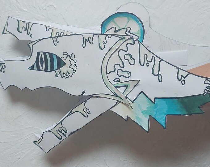 Hand Paper Dragon, Made With Sketch Paper, Alcohol Markers and Strong ...