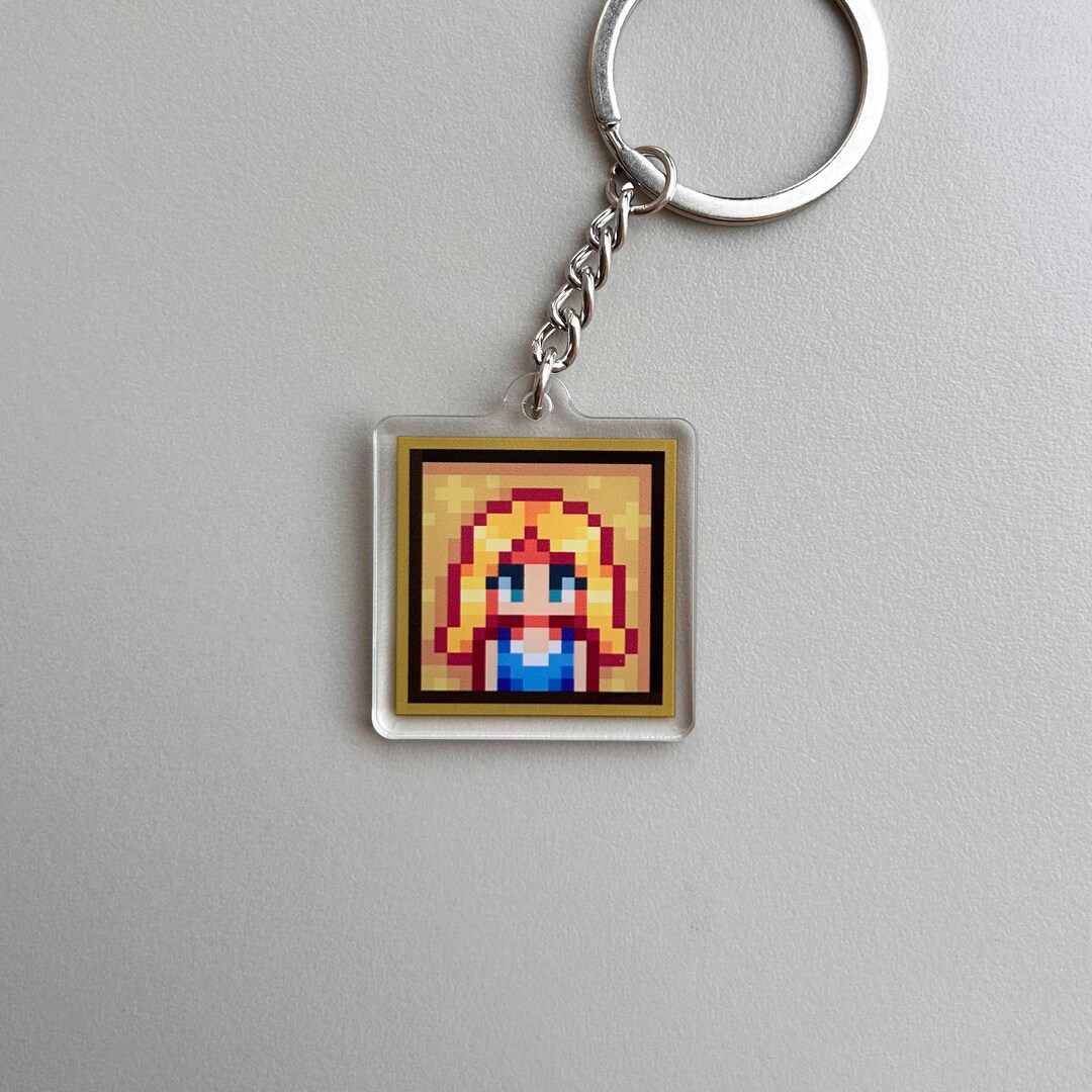 Stardew Valley Haley Keychain, Stardew Villagers Keychain, Gift for ...