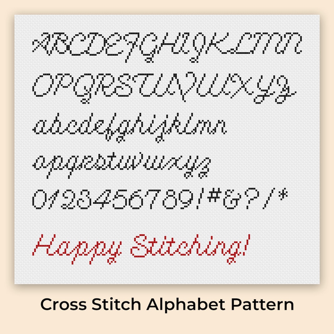 Cross Stitch Letters, Cross Stitch Alphabet Pattern, Cross Stitch Font ...