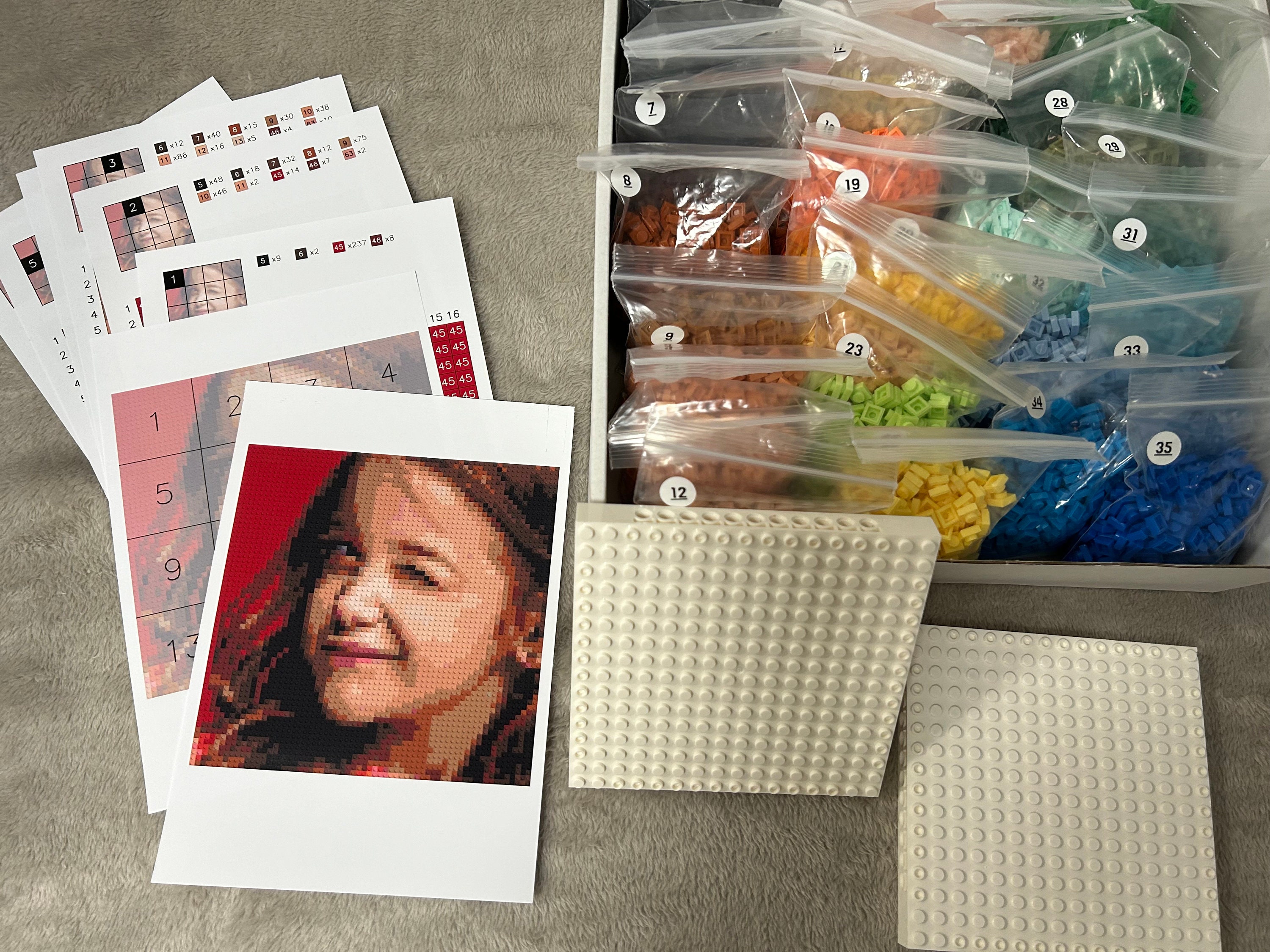 Custom Micro Brick Pixel Art Portrait, Free Preview, Building Brick ...