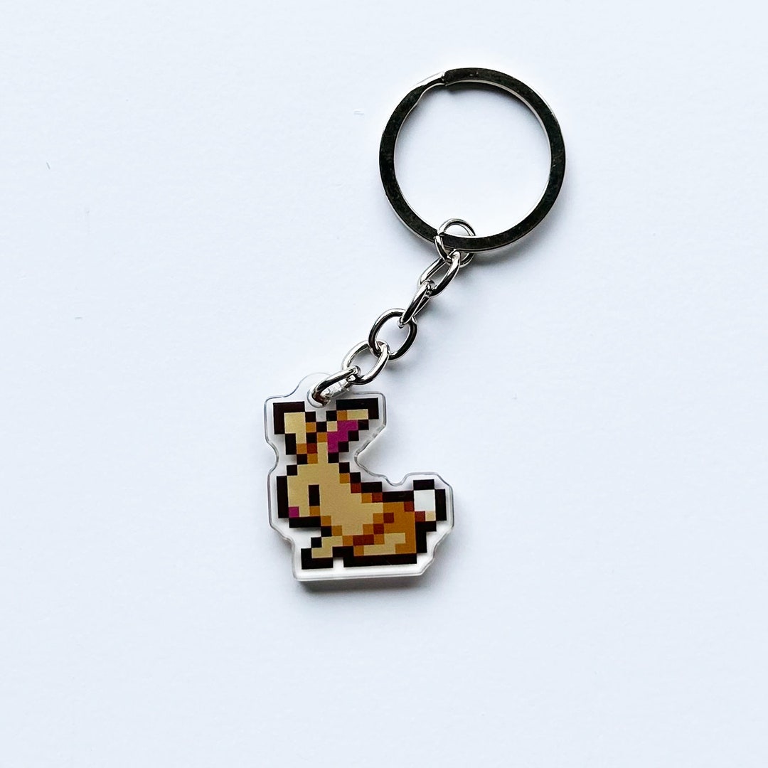 Stardew Valley Rabbit Keychain, Stardew Valley Blue Chicken/golden ...