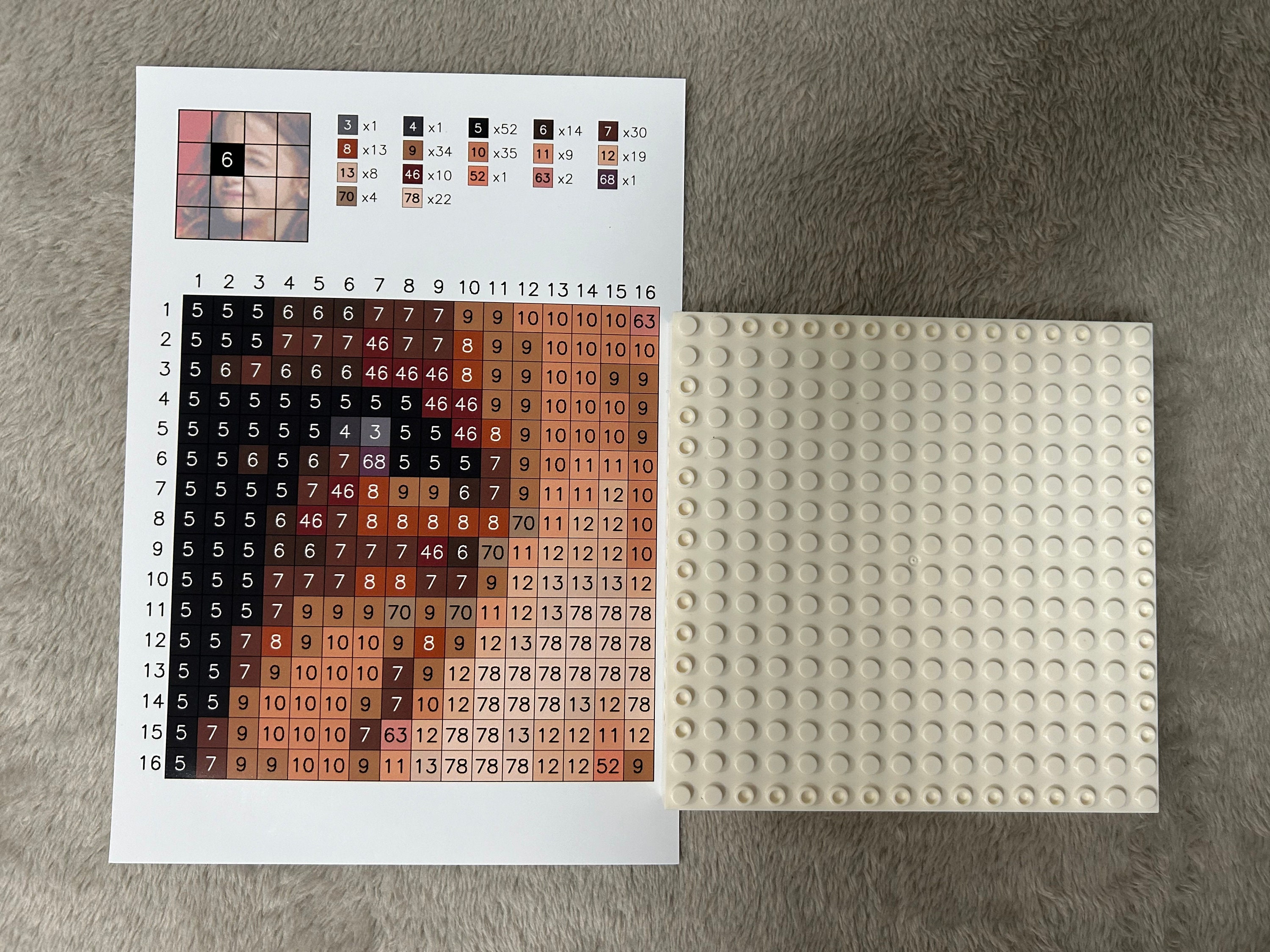 Custom Micro Brick Pixel Art Portrait, Free Preview, Building Brick ...