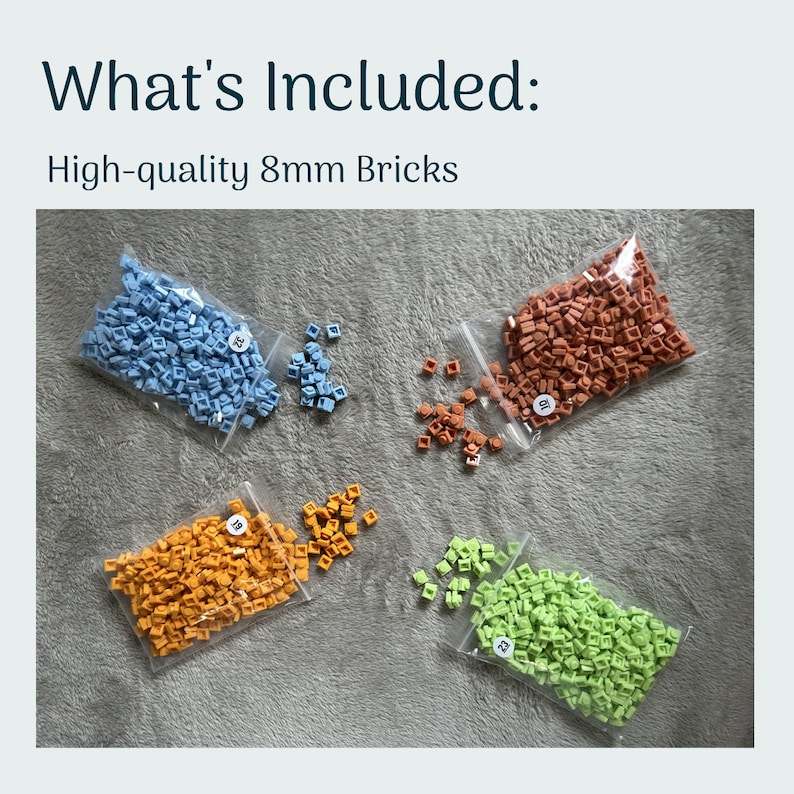 Custom Micro Brick Mosaic Portrait, Pixel Art DIY Kit, Building Bricks ...