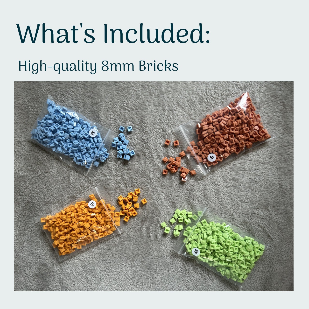 Custom Micro Brick Mosaic Portrait, Pixel Art DIY Kit, Building Bricks ...