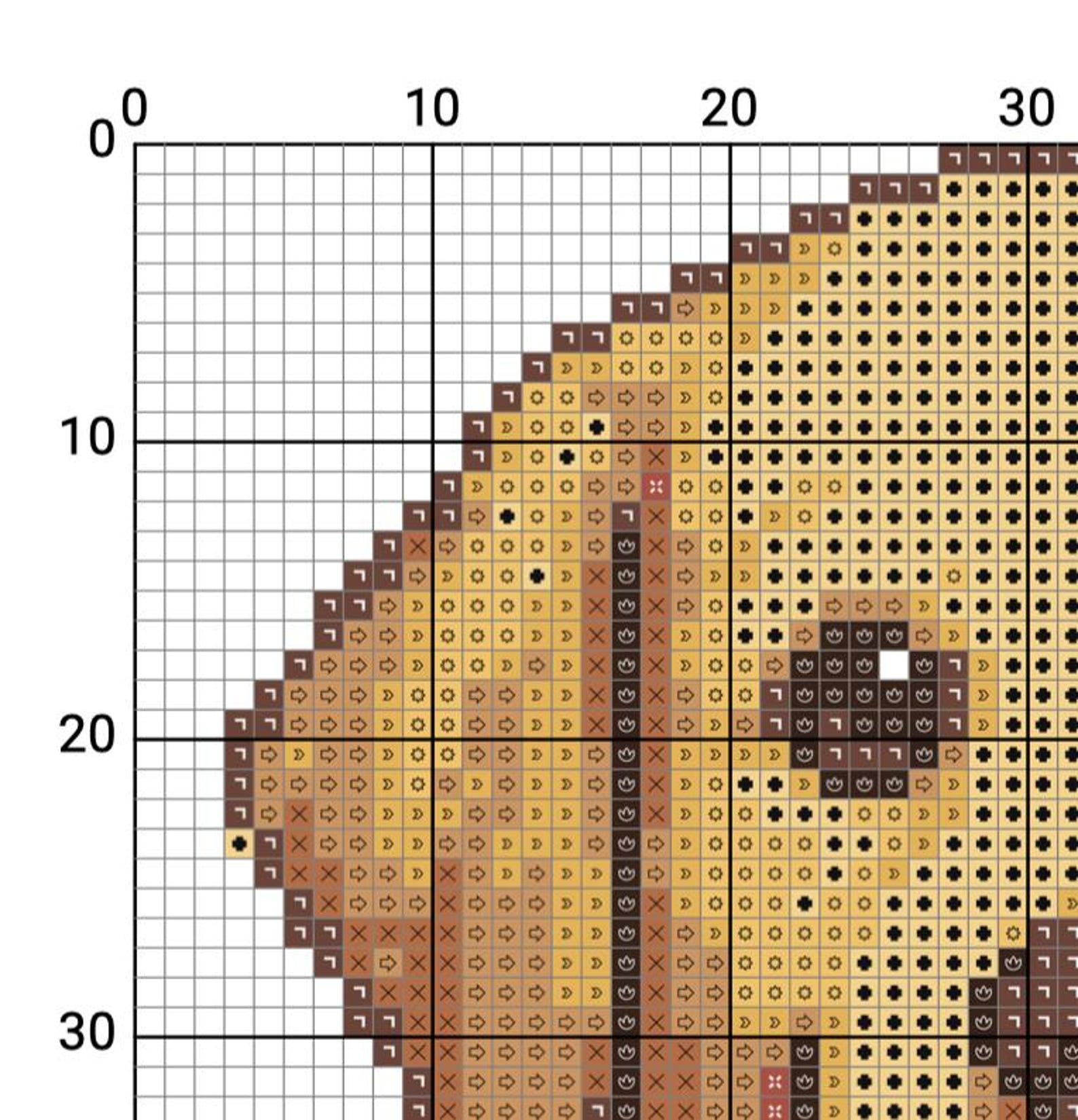 Golden Retriever Cross Stitch Pattern - PDF Instant Download, Dog Cross ...