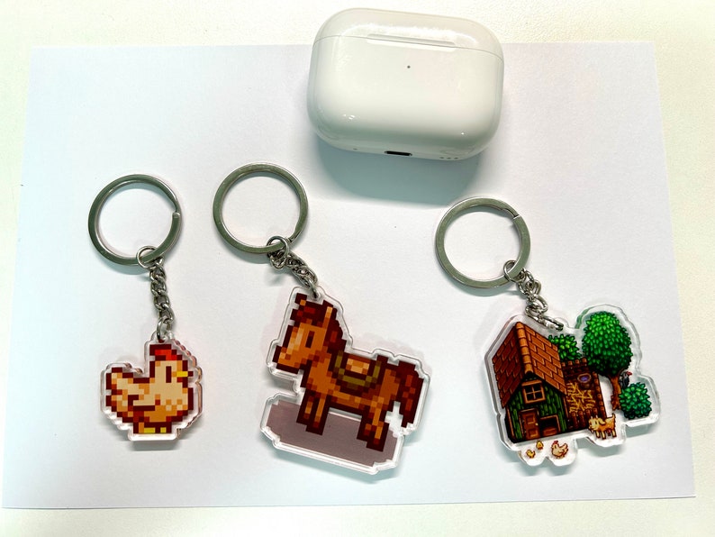 Stardew Valley Keychain Coop and Animals, Gift for Stardew Valley Fans ...