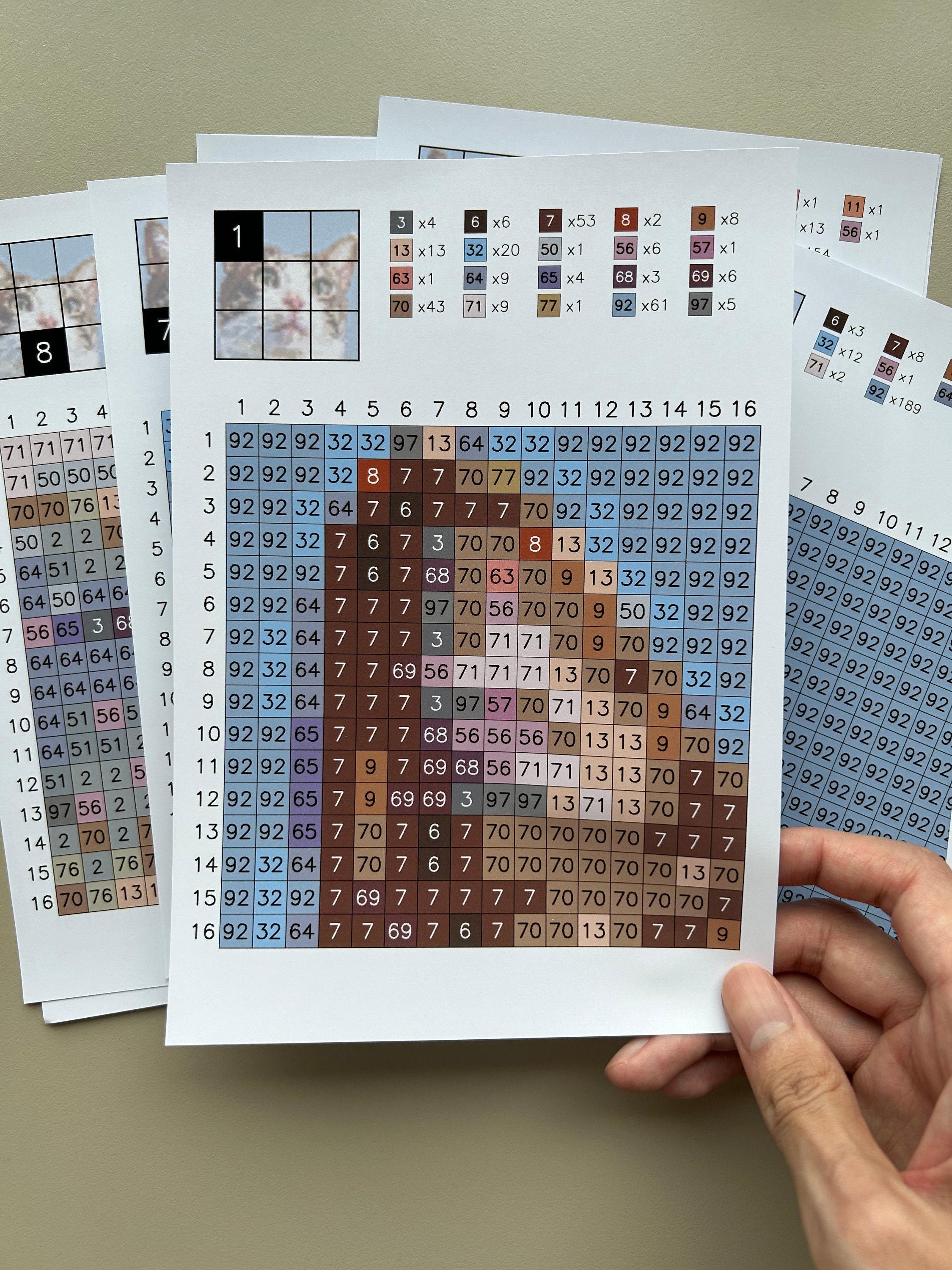 Custom Pet Pixel Art Portrait Personalized Cat/dog Micro Brick Mosaic ...