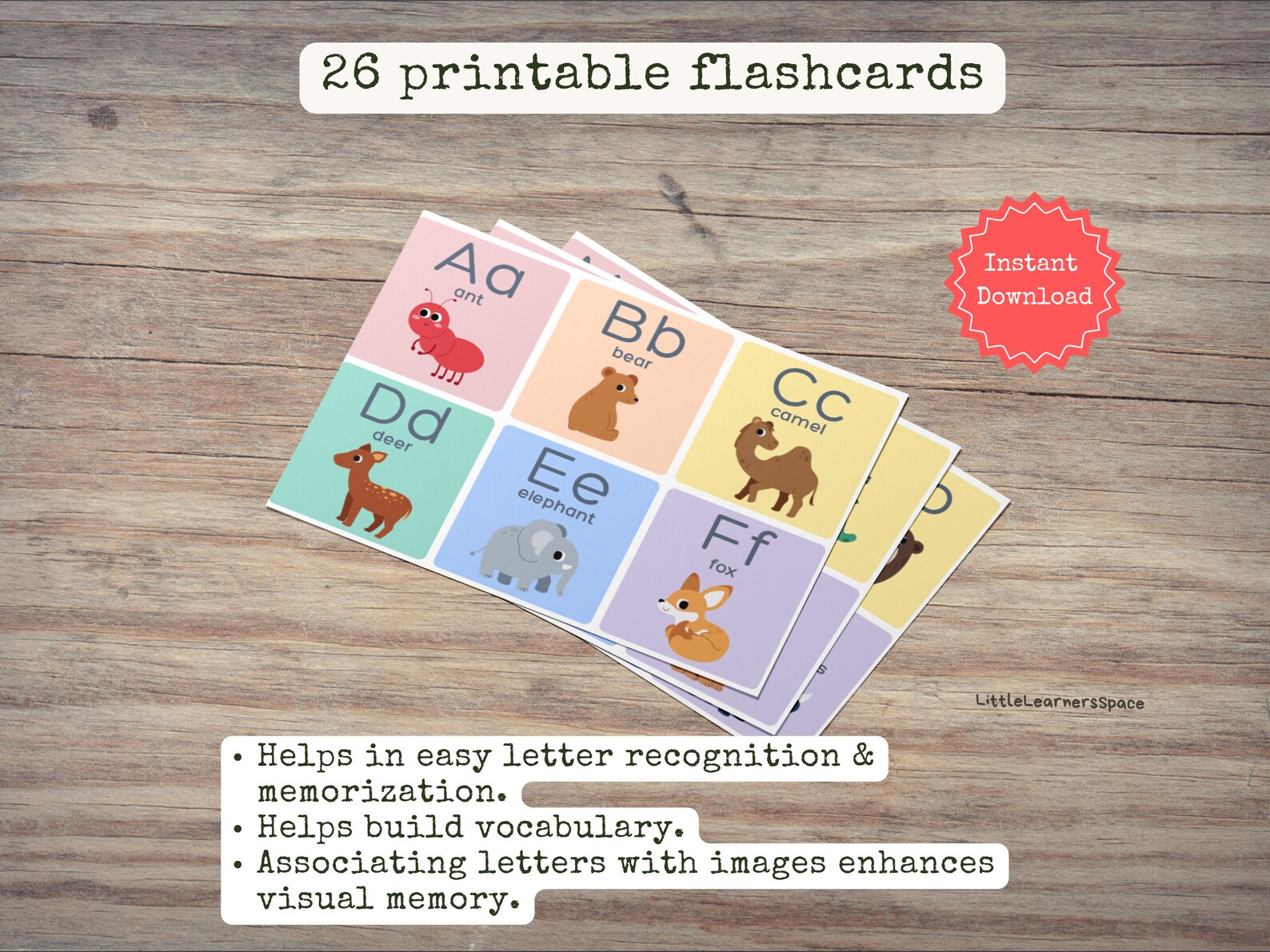 Jungle Safari Alphabet Flashcards | Printable Flashcard| ABC Flashcards ...