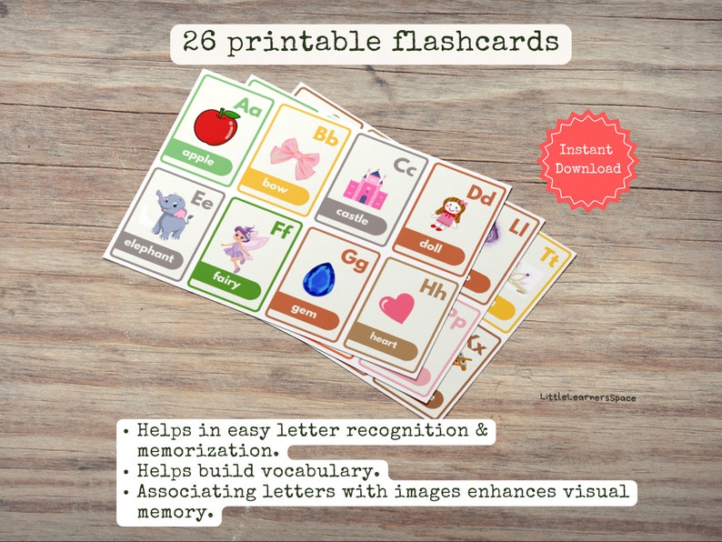 Princess Castle Alphabet Flashcards | Printable Flashcard | ABC ...
