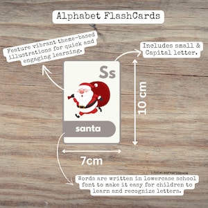 Christmas Alphabet Flashcards | Printable Flashcard | ABC Flashcards ...