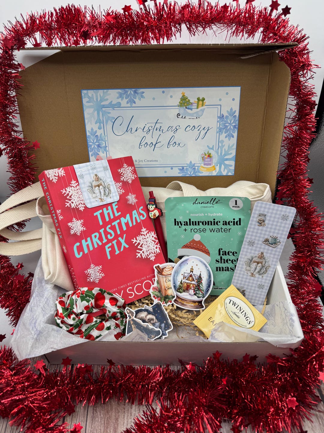 Christmas Book Box - Christmas Blind Date With a Book- Winter Book Gift ...