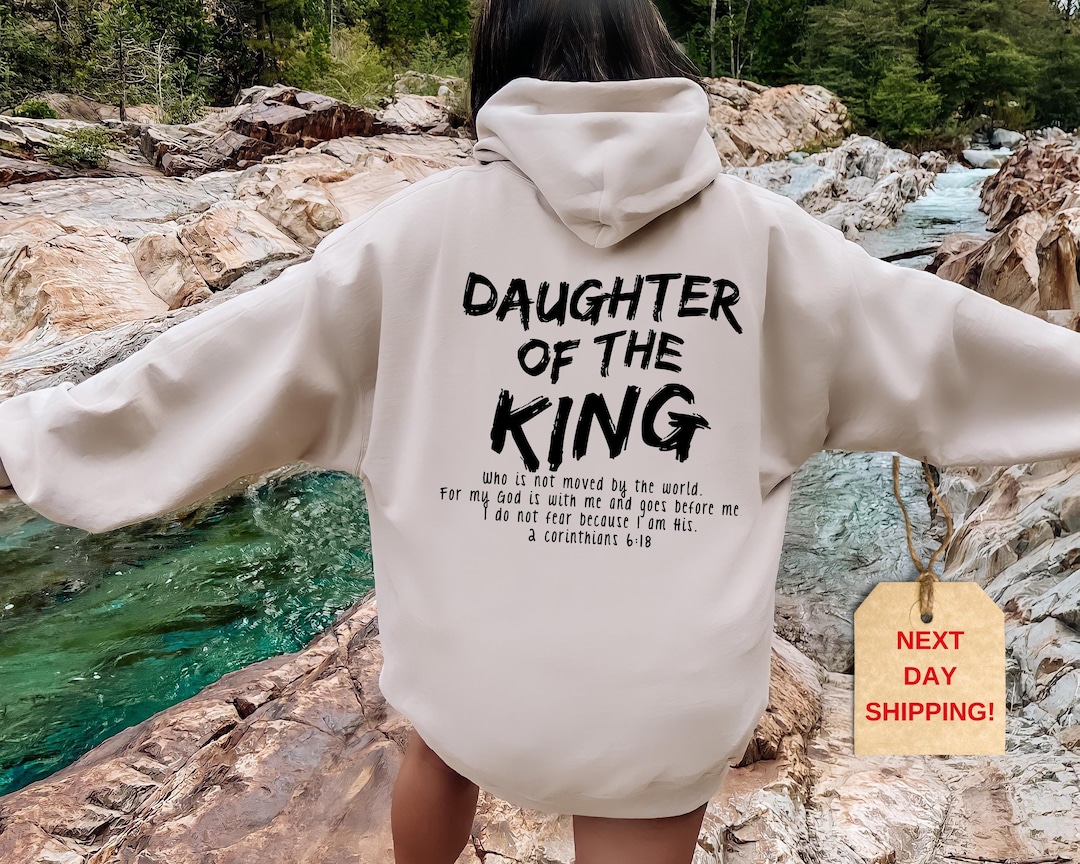 Daughter of the King Hoodie & Sweatshirt, Aesthetic Christian Sweater ...