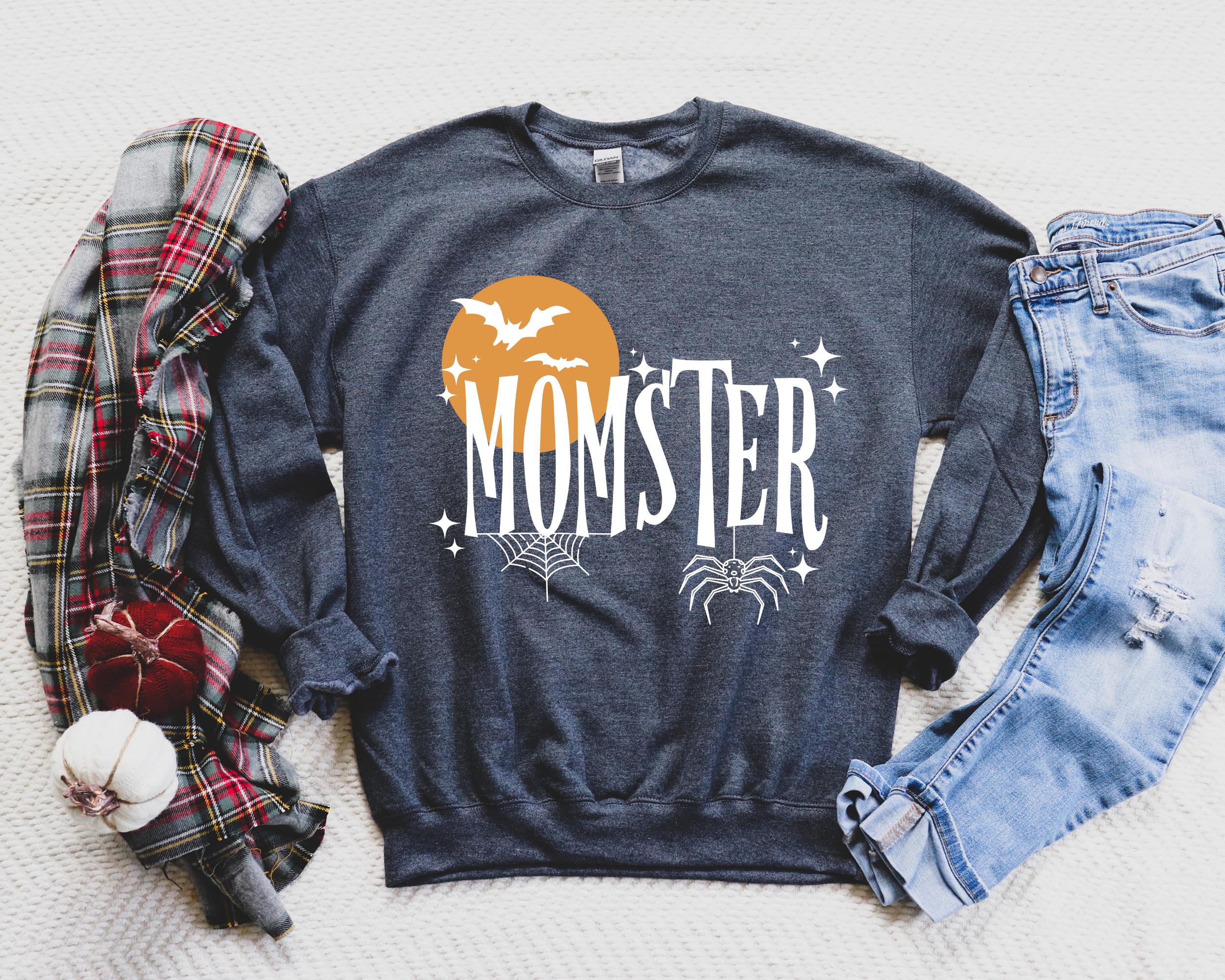 Momster Halloween Sweatshirt: Funny Mom Crewneck - Etsy