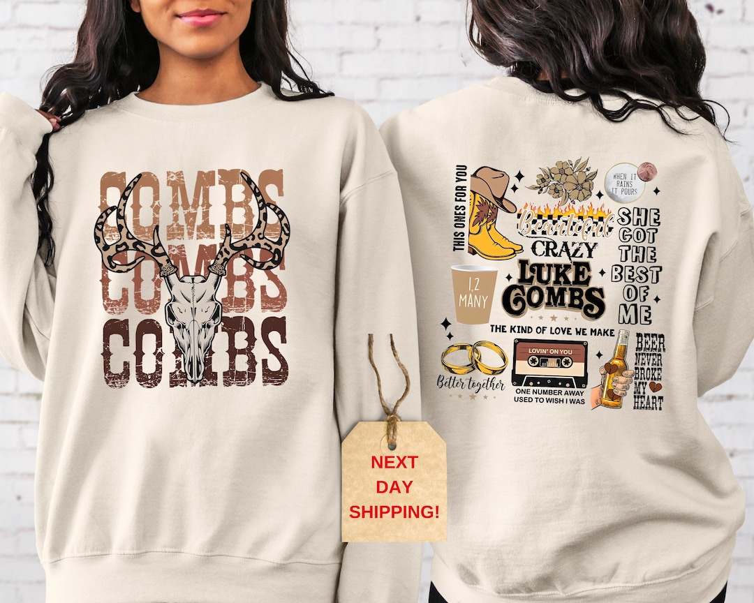 Luke Combs Bullhead Sweatshirt: Country Music Fan Apparel - Etsy