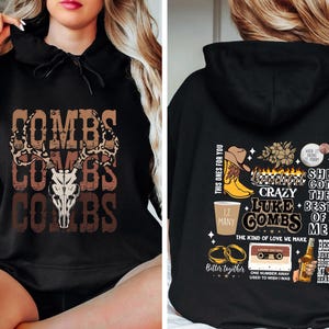 Combs Bullhead Sweatshirt & Hoodie, Two Side, Country Music Shirt, Luke ...