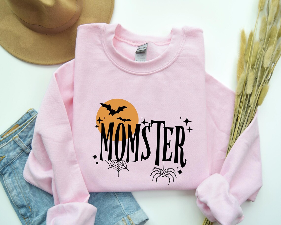 Momster Halloween Sweatshirt: Funny Mom Crewneck - Etsy