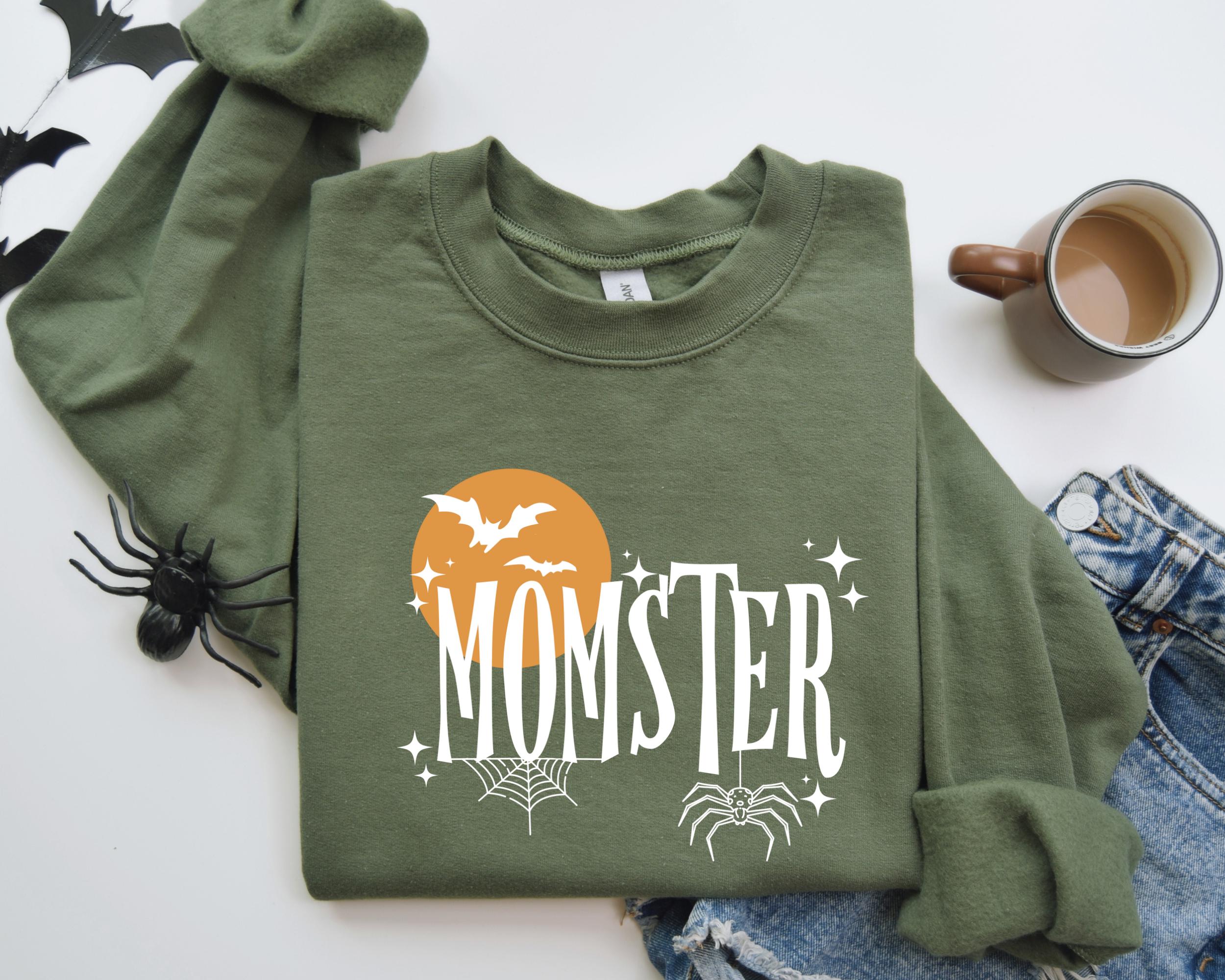 Momster Halloween Sweatshirt: Funny Mom Crewneck - Etsy