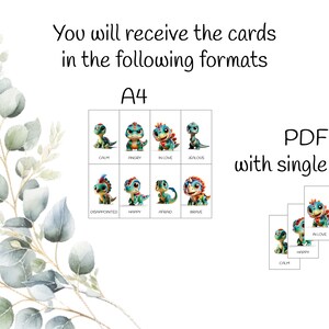 14 Dinosaur Emotion Cards | Emotion Cards | Dinosaur | Learning Cards ...