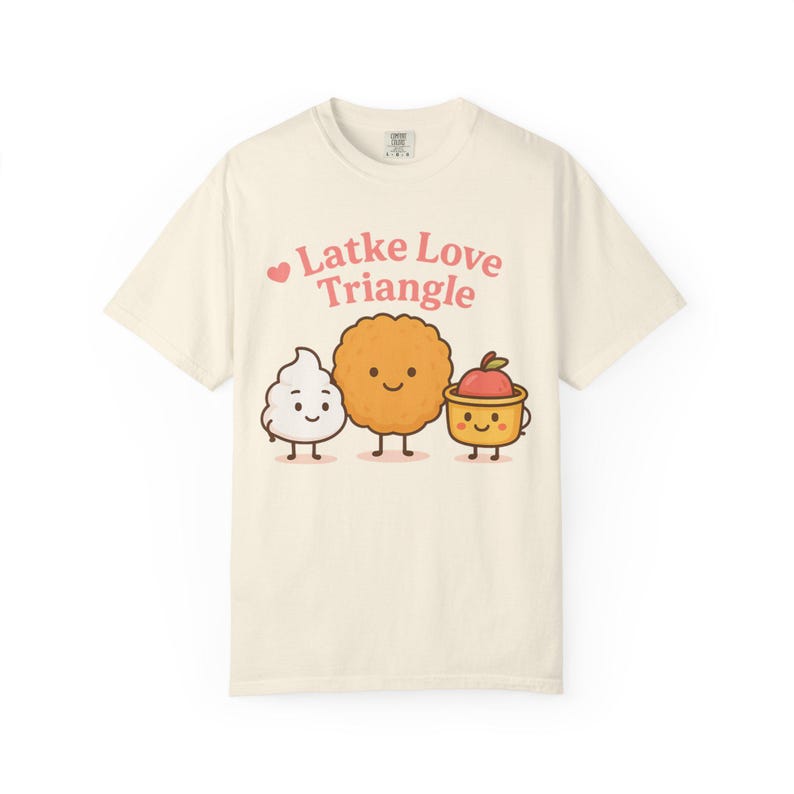 Latke Love Triangle Hanukkah T-shirt - Unisex Comfort Colors Tee - Etsy